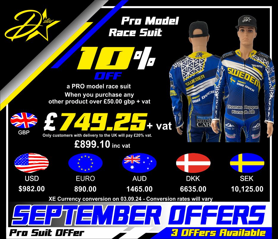 D-Star Racewear - Speedway - Grasstrack - Longtrack FIM Racesuits